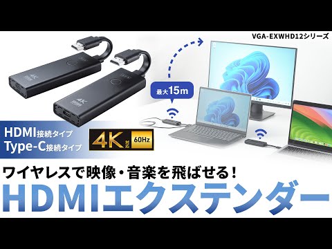 ワイヤレスHDMI〕送受信機セット(HDMI接続用) 4K対応ワイヤレス ワイヤレスHDMI〕送受信機セット(HDMI接続用) 4K対応ワイヤレス