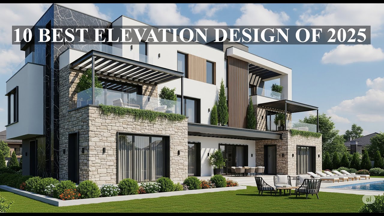 Top 10 Modern House Elevation Designs 2025 | Future Home Facade Ideas