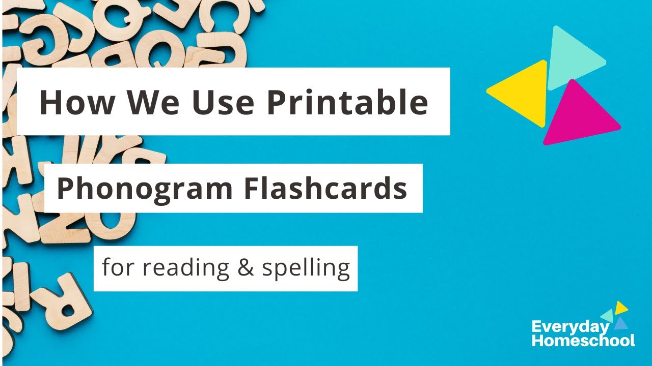How to Organize Printable Phonogram Flashcards from Everyday Homeschool