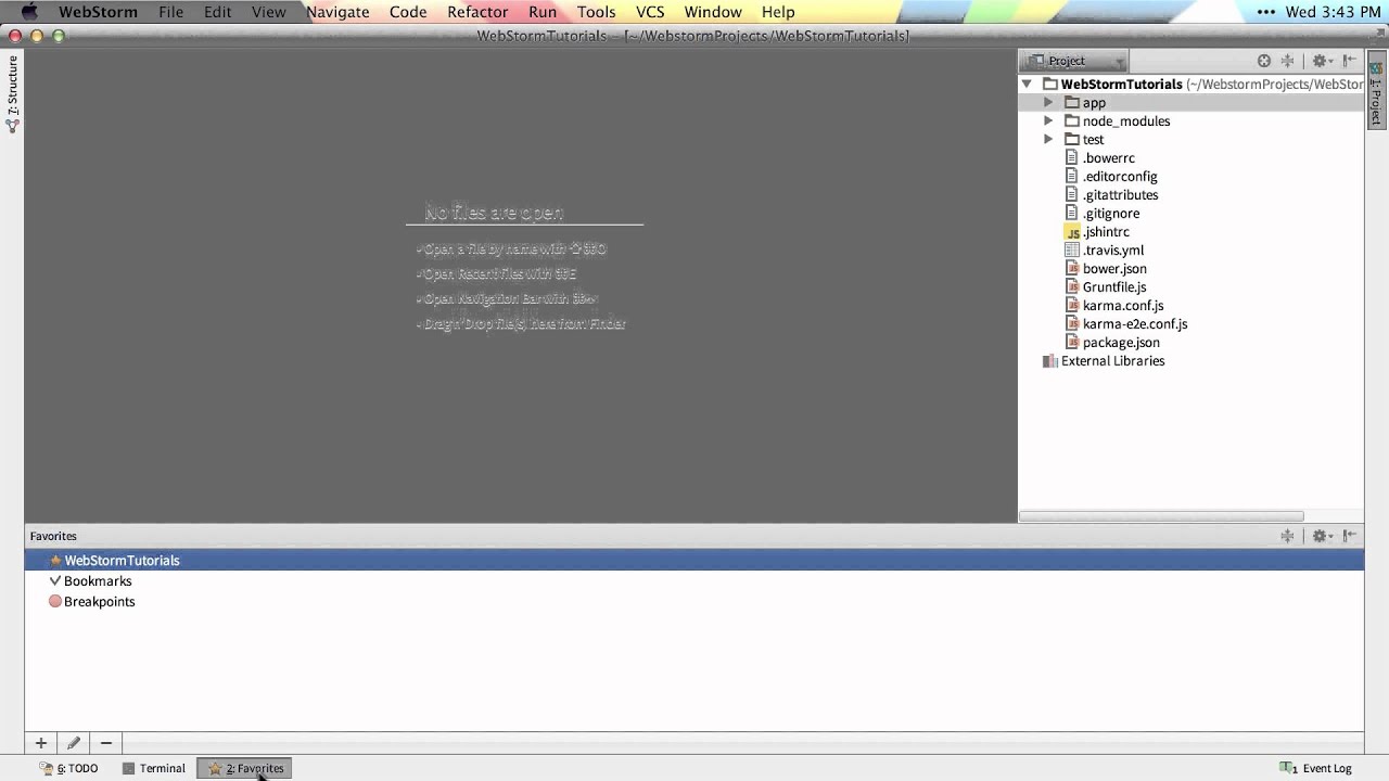 Customizing the IDE Layout - WebStorm Video Tutorial