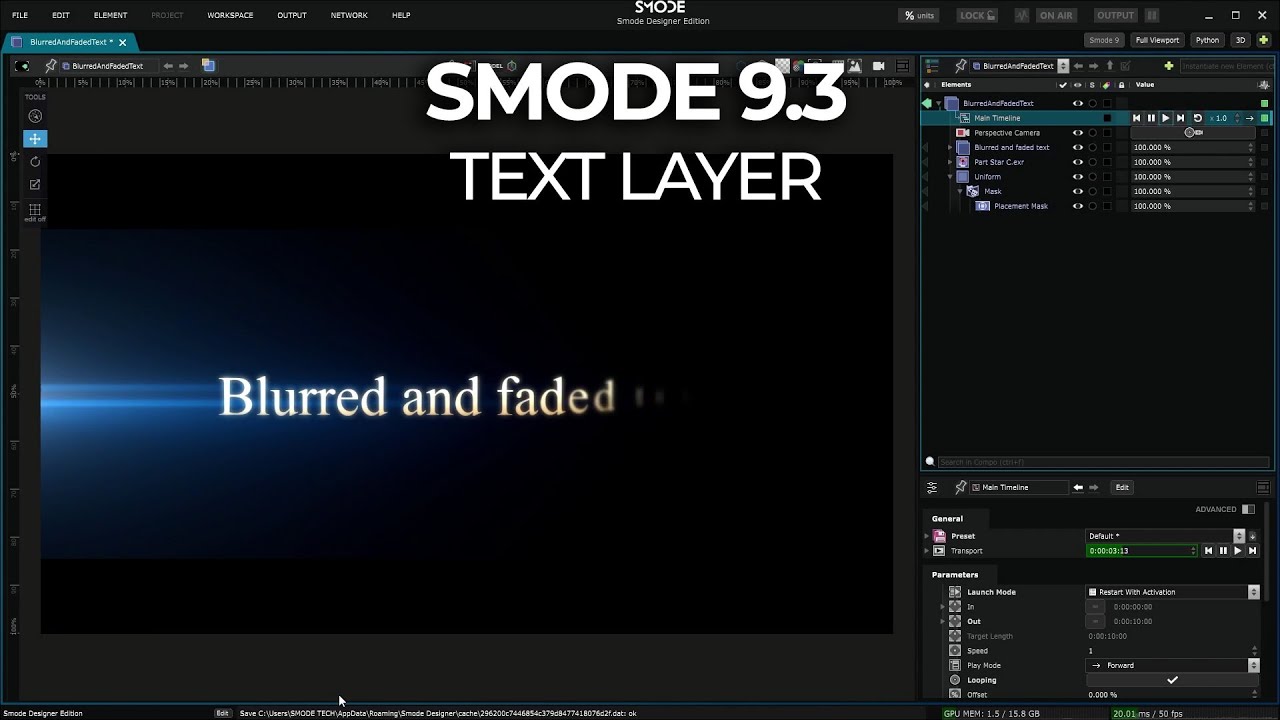 SMODE 9.3 - TEXT LAYER