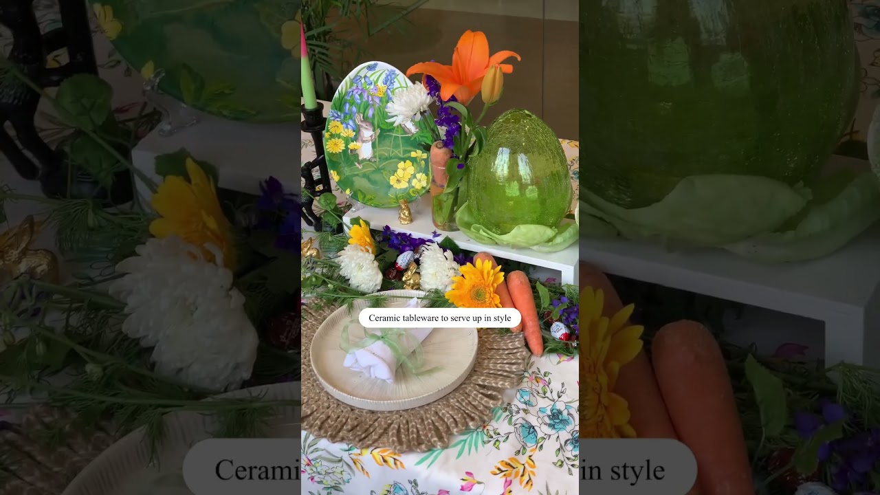 How to do a cute Easter tablescape | Tips & Ideas #Easter #HomeDecor #Styling