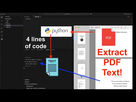 Extract Text from a PDF in Python with Just 4 Lines of Code! | Quick Tutorial