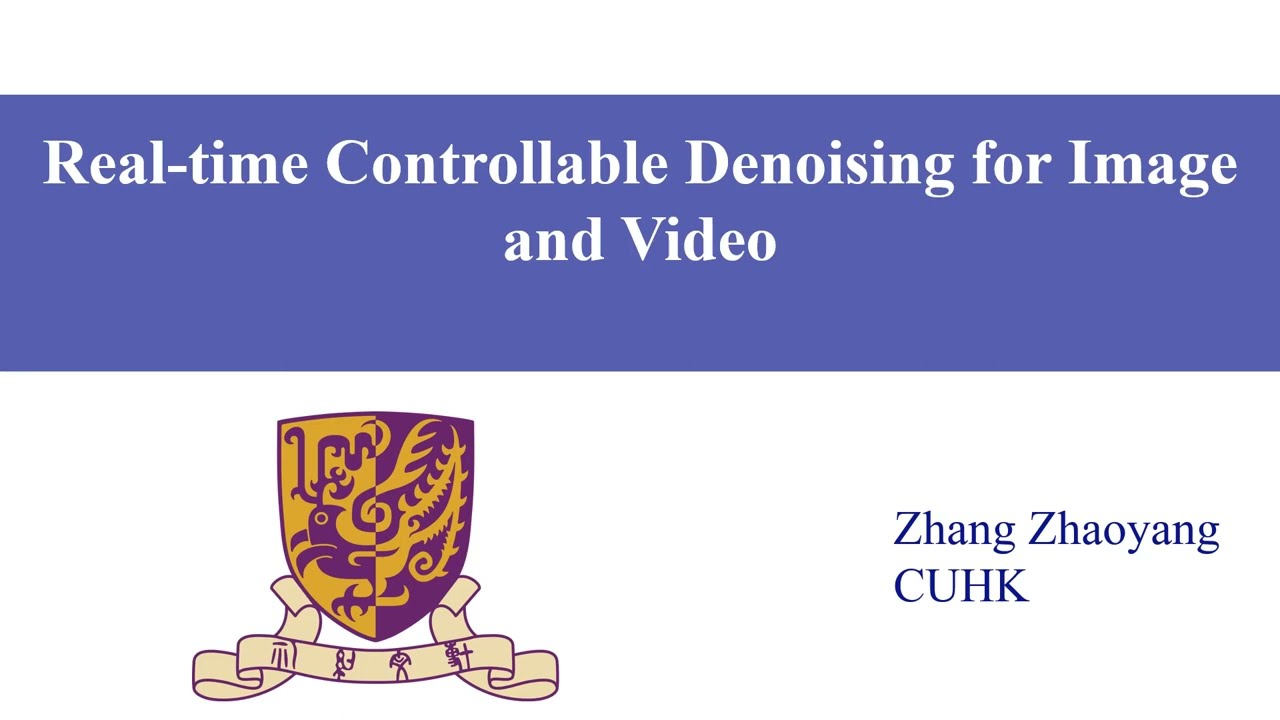 Real-time Controllable Denoising for Image and Video