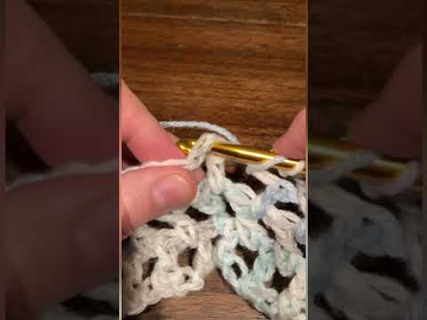 ✨Work in Chain Spaces❗️ Learn Crochet #shorts