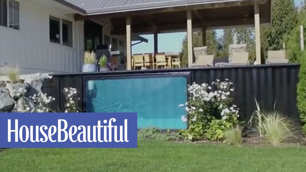 These Incredible Heated Pools Are Made From Shipping Containers | House Beautiful