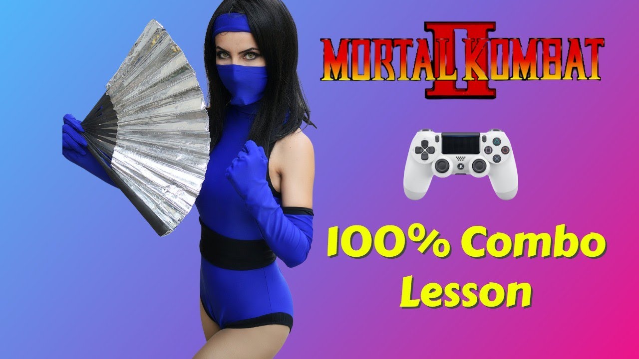 Mortal Kombat 2 Combo Kitana 100% (Gamepad + Commentary) Tutorial MKII Arcade