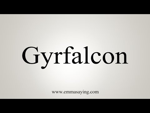 How To Say Gyrfalcon