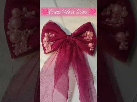 ????DIY Cute Hair Bow???? For Girls in just 5 min???? #shorts #hairaccessories