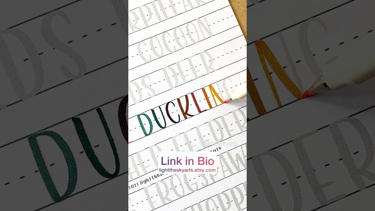 From 🌷 350+ spring words lettering practice worksheets.