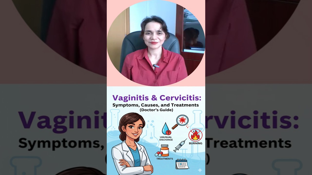 Vaginitis & Cervicitis 🩺 | Symptoms, Causes & Treatments Explained in 60 Seconds