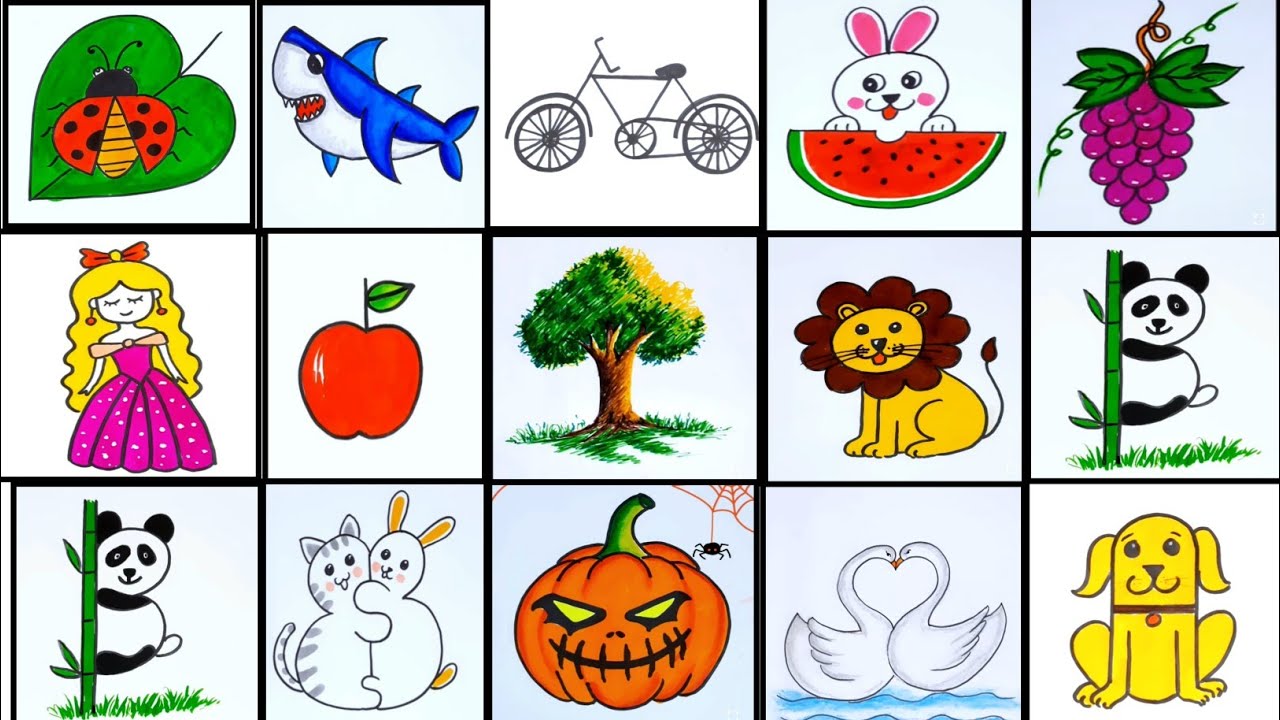 20 Easy Drawing Tutorials for Beginners - Step-by-Step Guide