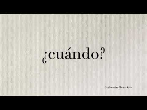 How to pronounce in Spanish '¿cuándo?' (when?)