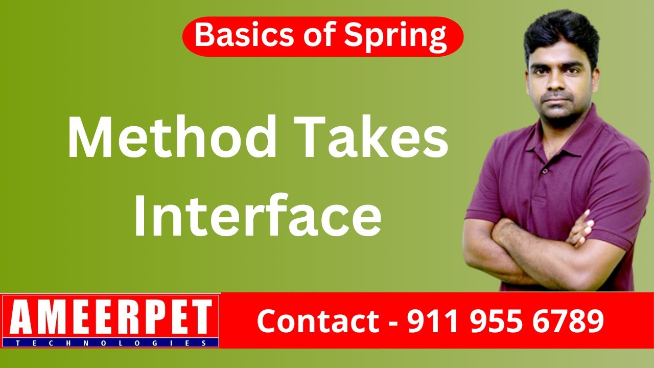 Method Takes Interface as Input in Java | Spring | Ameerpet Technologies | By Srinivas
