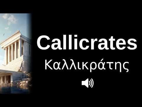 🇬🇷 How to pronounce Callicrates (CORRECTLY!)