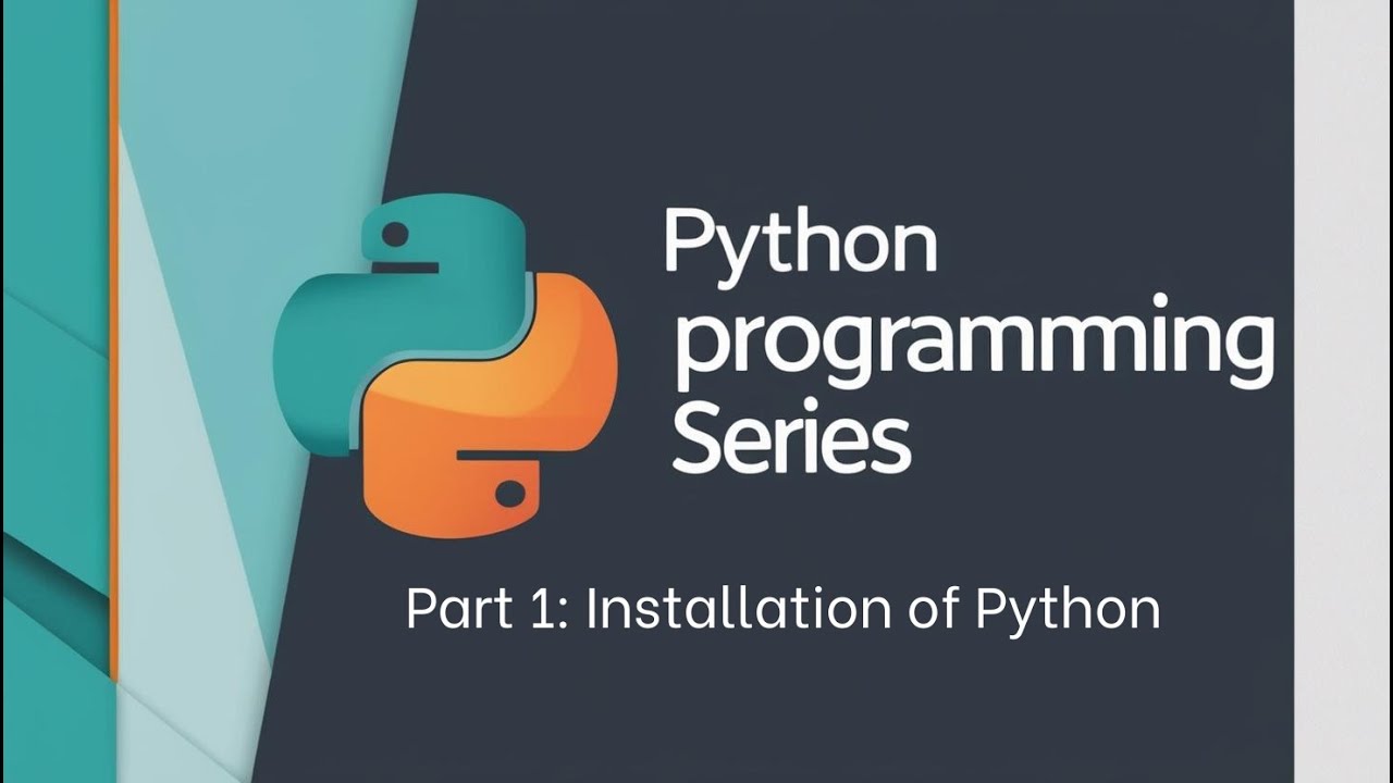 Python tutorial: Part 1: Installation of Python