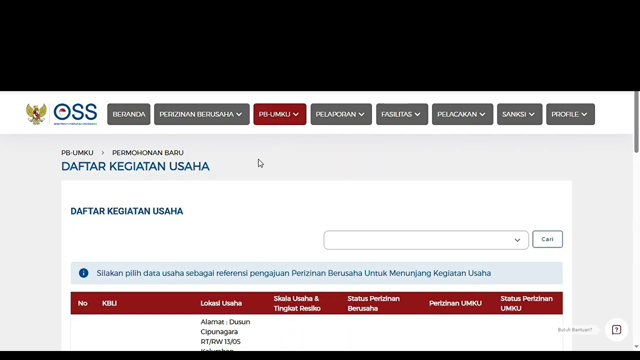 Cara Input Permohonan SBU 2025 OSS PB UMKU Terbaru + Proses Lanjut ke LSBU