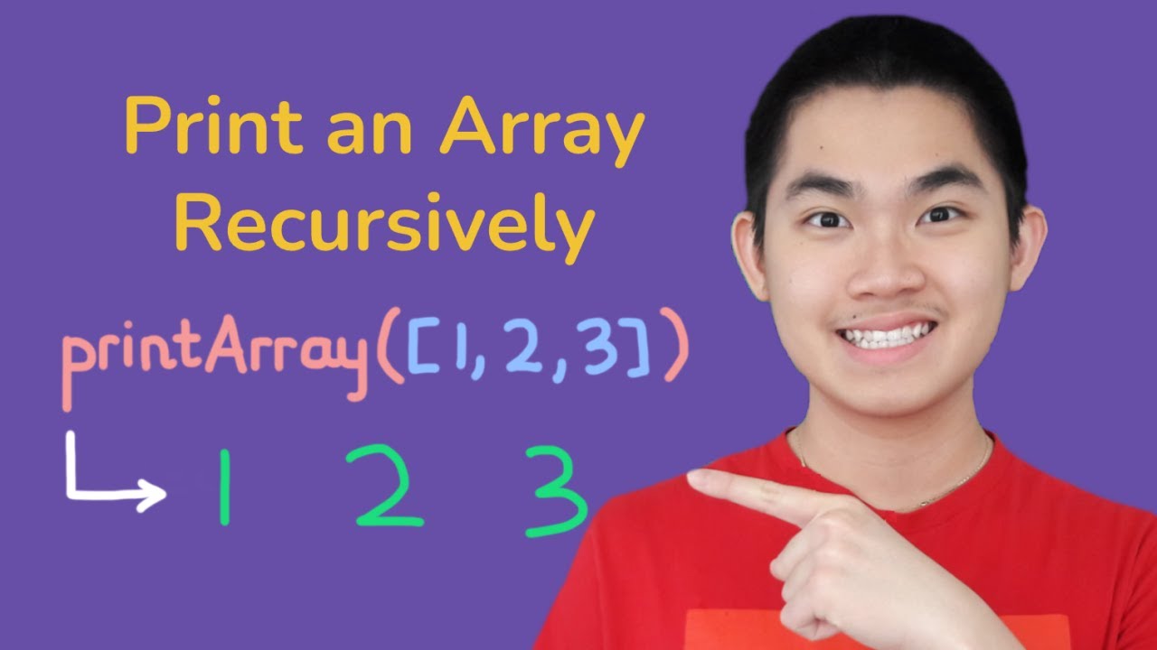 Program to Print a 1D or 2D Array Using Recursion