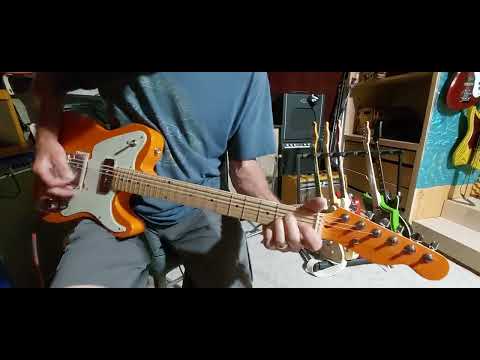 Partscaster Telecaster 2 P90s 2020 Orange Sparkle | Reverb