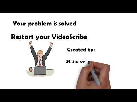 How to fix videoscribe white screen problem || Whiteboard animation video scribe problem solved