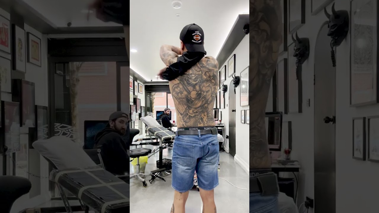 This back tattoo was definitely worth $7k