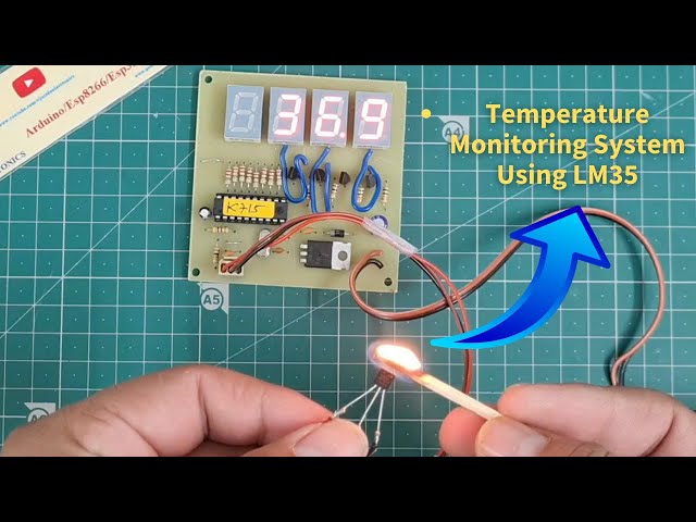 Building a Temperature Monitoring System with LM35 and Seven Segment ...