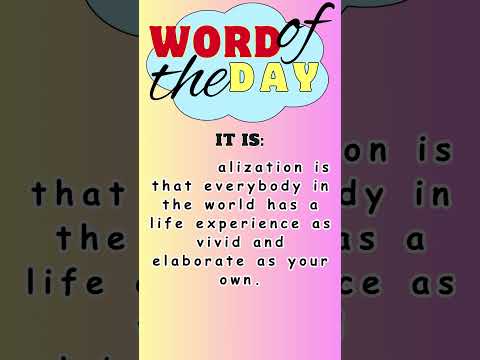 Word Of The Day: Sonder! What does it mean and how do I use it??? #shorts #wordoftheday