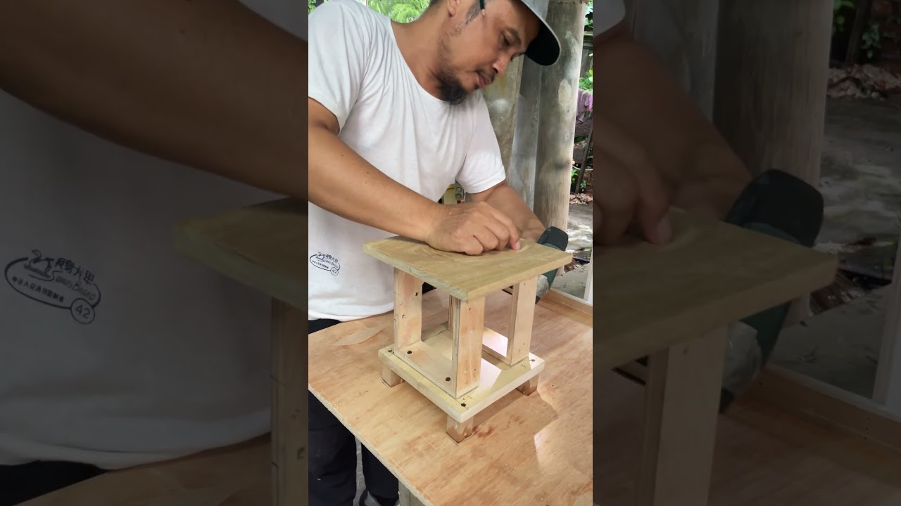 Flower vase holder #woodworking #woodscraft