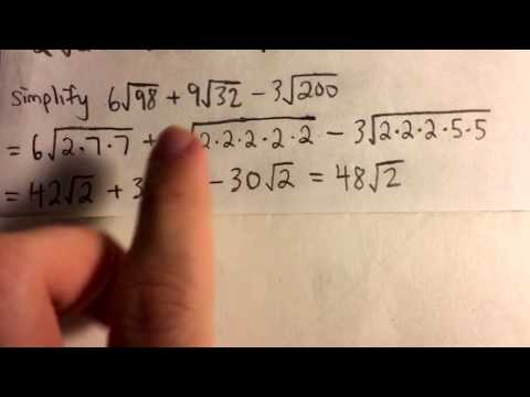 Simplifying Radicals (Example)