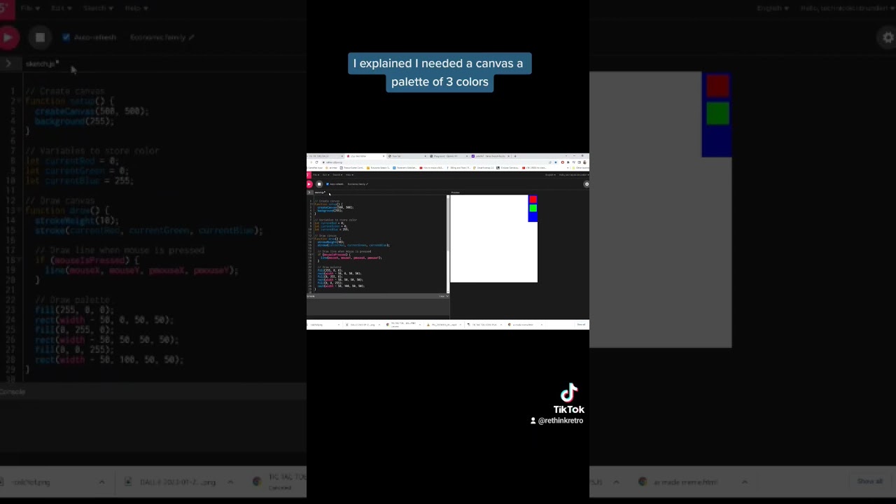 Making a MS Paint in 10 minutes with GPT3 and p5.js. #gpt3 #openai #p5 #javascript #cheatcodes
