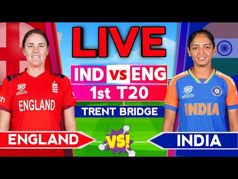 π΄LIVE - IND W vs ENG W | India Women's vs England Women's 1st T20 | Ind W vs Eng W Live