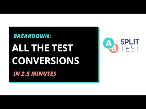 All the AB Split Test conversion types, explained