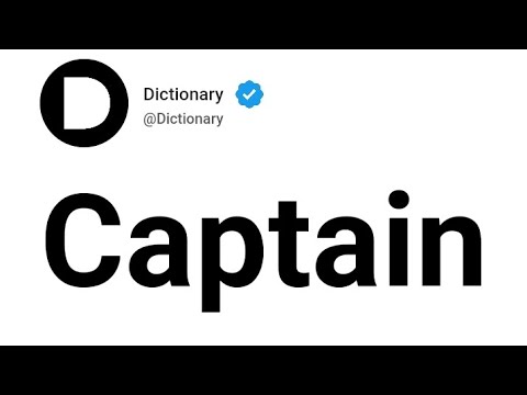 Captain Meaning In English