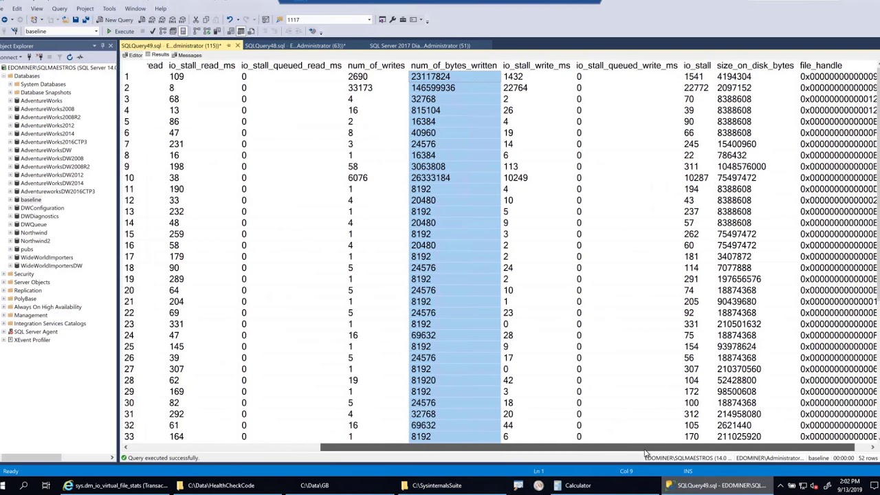 Tracking IO Consumption Database-Wise in SQL Server (by Amit Bansal)