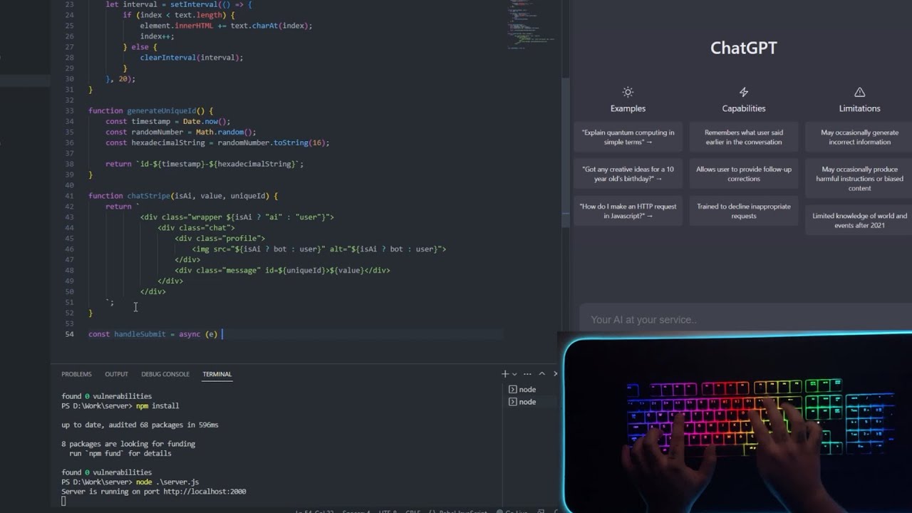 ASMR Programming - Coding AI assistant with ChatGPT - No Talking