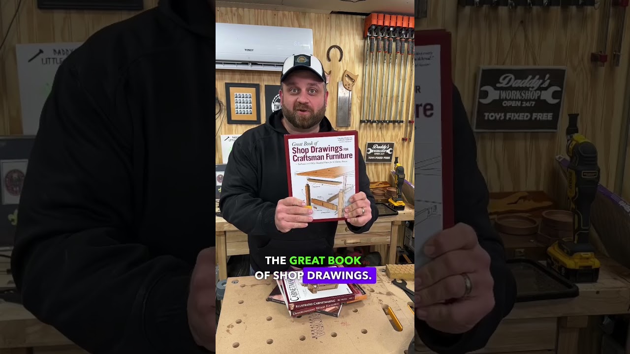 📚The Four Essential Woodworking Books. Yes, I said books. 🤭 #woodworking #books #businesstips