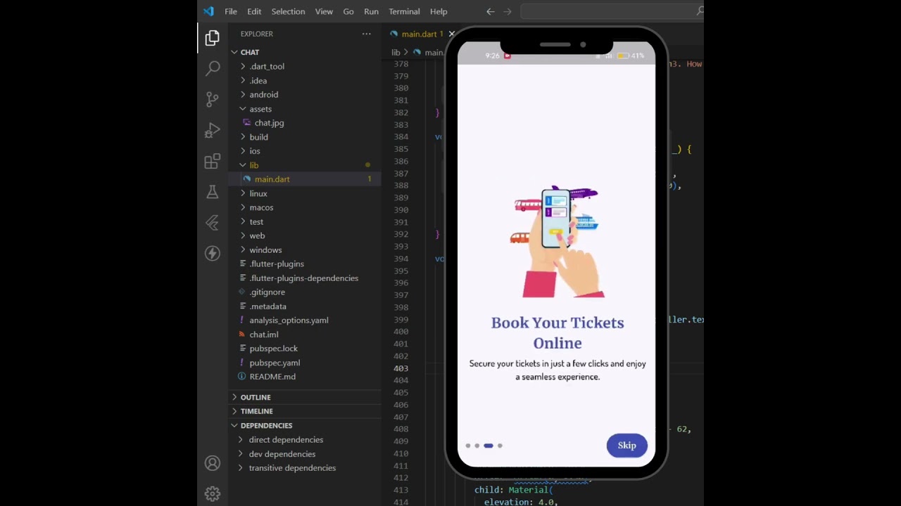 Tickets booking app ui design Part - I  Follow @hieflutter