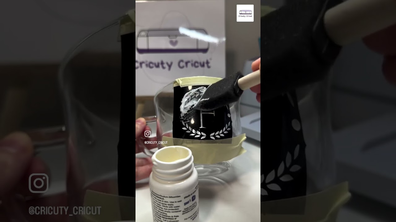 Etching Glass With Cricut Maker 3