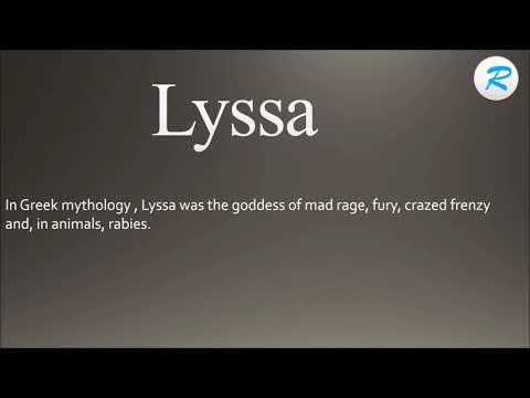 How to pronounce LYSSA