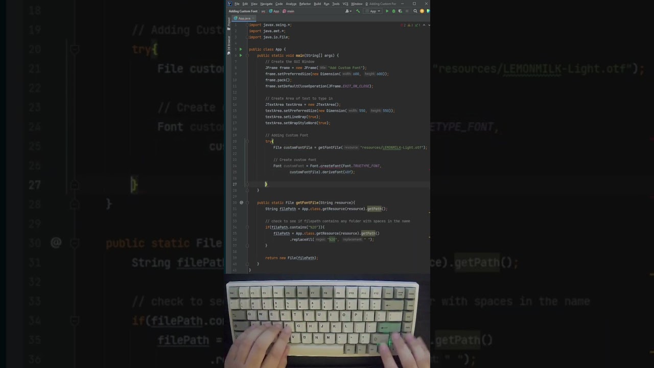 Java Tip: How to use Custom Fonts in your Swing GUI App