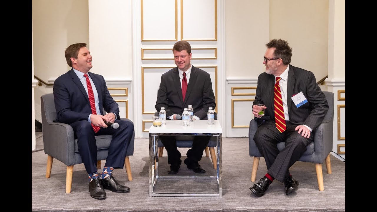 J.D.Vance Talks With Rod Dreher and Jim Antle at TAC Gala 5/9/19