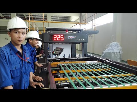 Cutting A4 and A3 size at the same time A4 production line