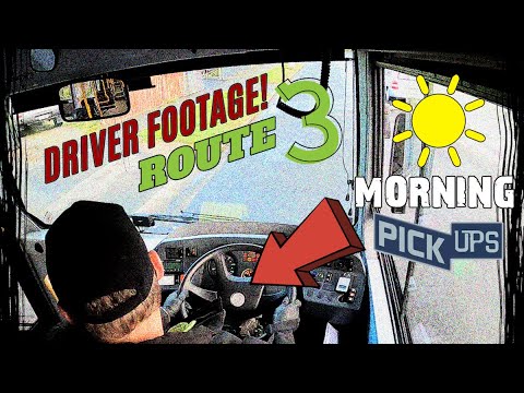 【Designline Olymbus】Cab cam footage of driver! Morning pick ups route 3 Ocean Grove to Ross Creek