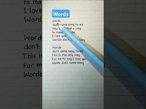 Learn English Through Song : Words with F.R. David #shorts