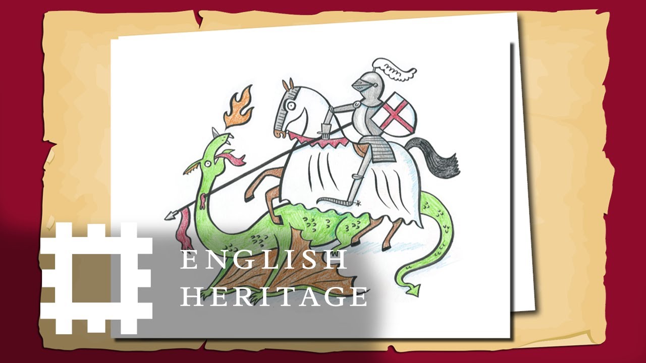 Kids Rule! St George and the Dragon draw-along art tutorial