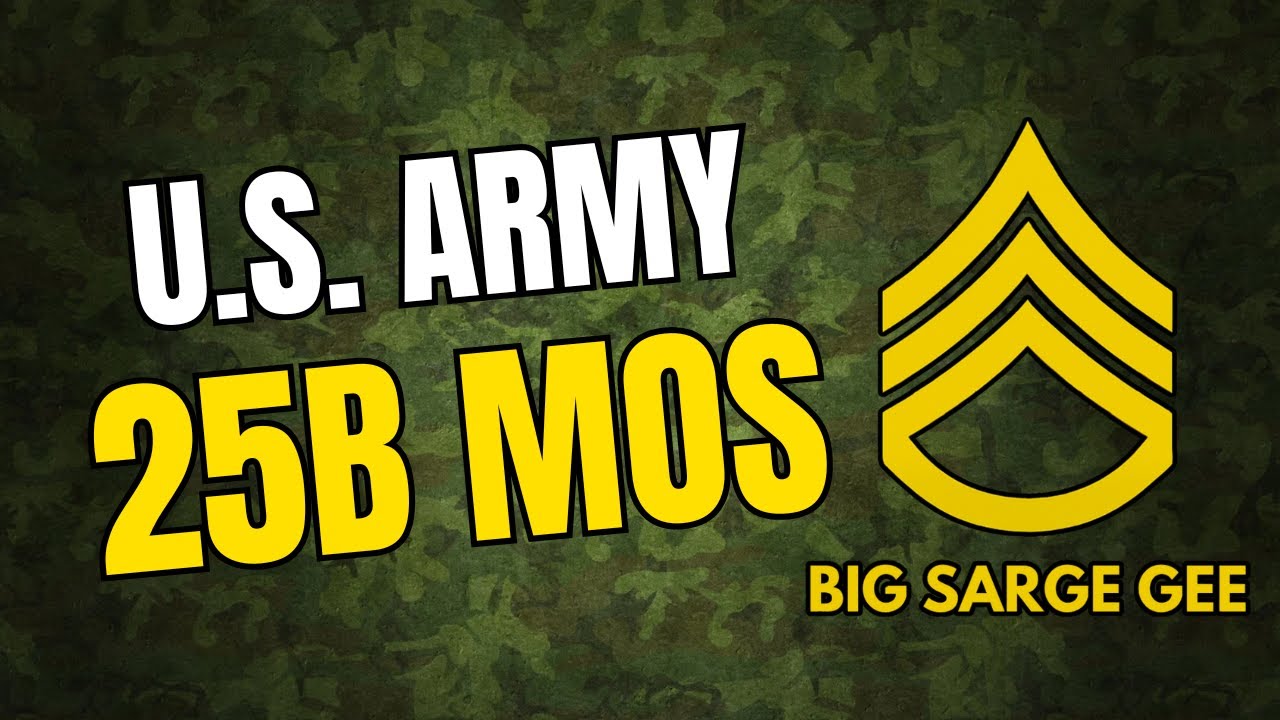 US Army 25B MOS | IT Specialist