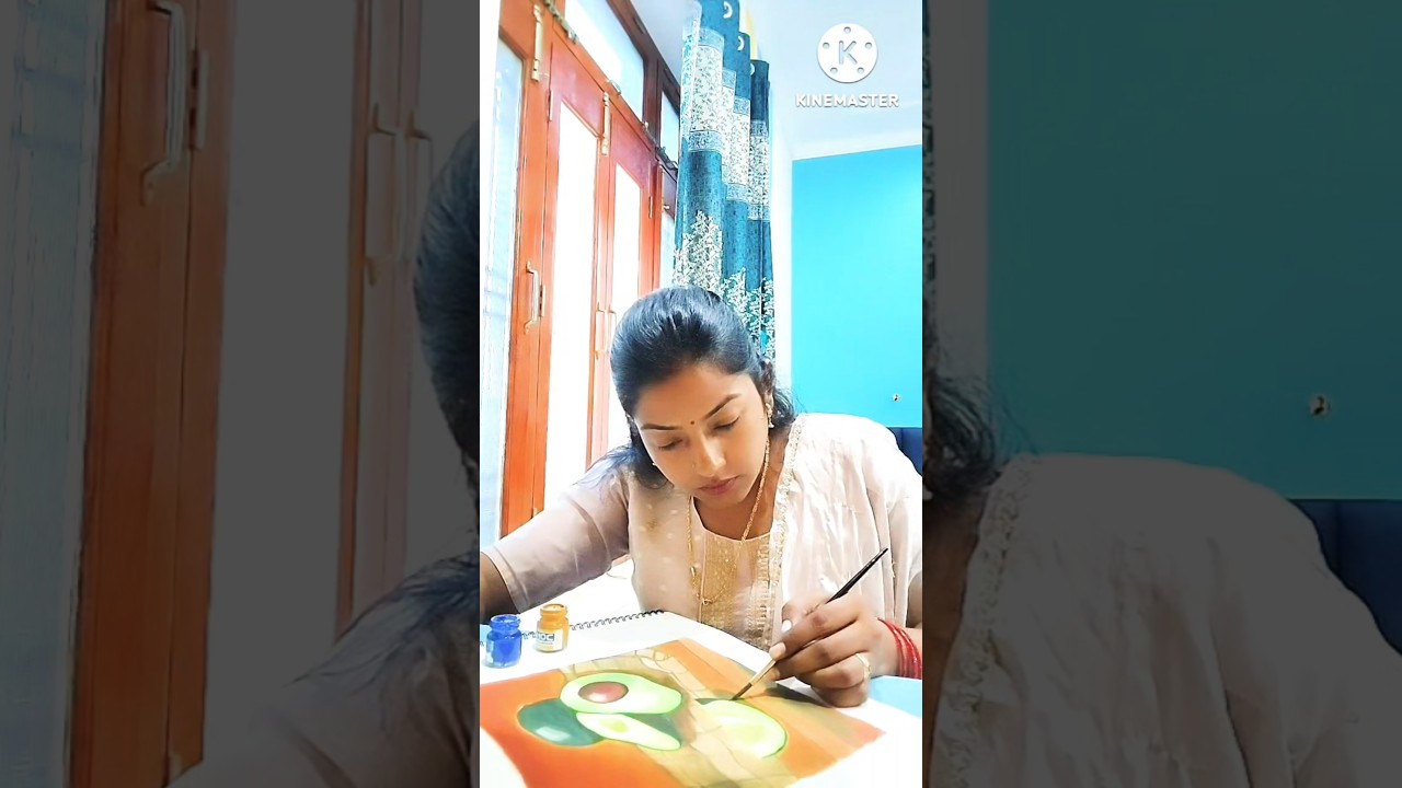 Avocado drawing, still life painting #artform #drawing #art #viral #short
