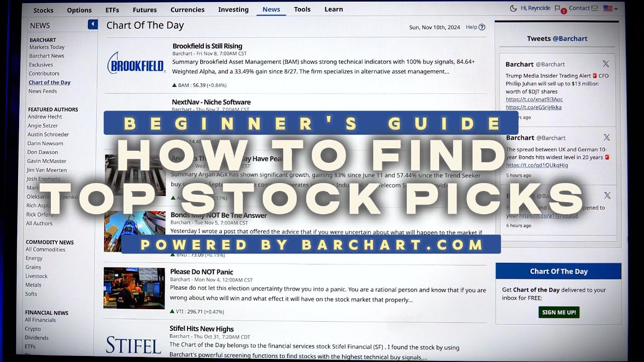How to Find Winning Stocks Using Barchart’s Tools