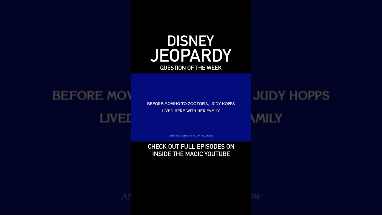 MyDisneyFix | Test your #disneytrivia knowledge with #disneyjeopardy ...