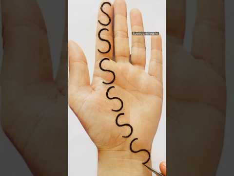 S Alphabet Easy Simple Mehndi Design #mehndi #shortvideo #shorts #youtubeshorts #sunithasmehndiart
